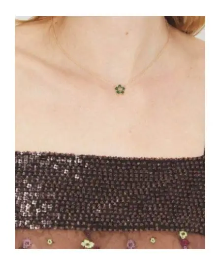 Tory Burch Flower Charm Necklace