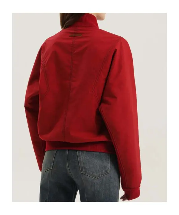 1989 STUDIO Ribbed Collar Zip-up Coat