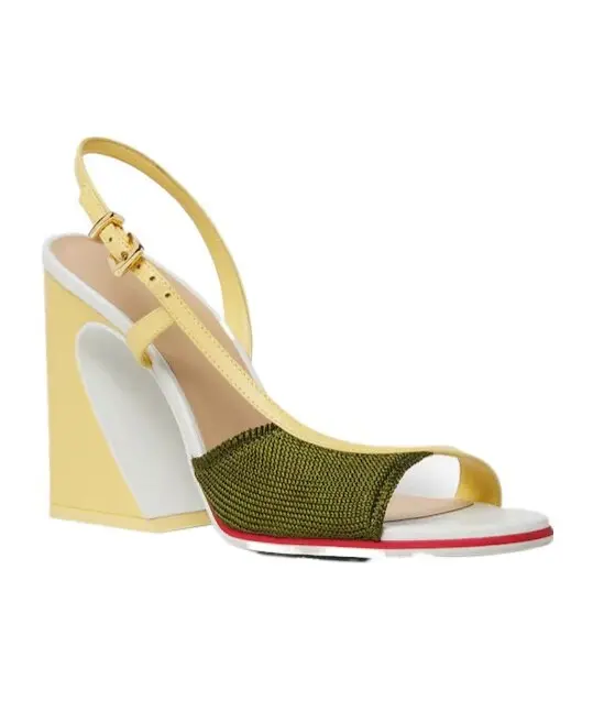 Fendi Arco Asymmetric High-heel Sandals - Multicolor