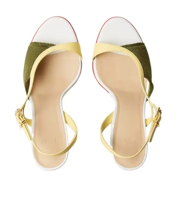 Fendi Arco Asymmetric High-heel Sandals - Multicolor