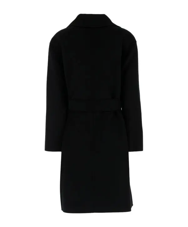 Max Mara Cles Belted Coat - Black
