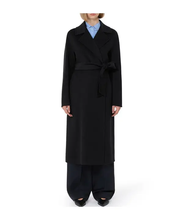 Max Mara Cles Belted Coat - Black