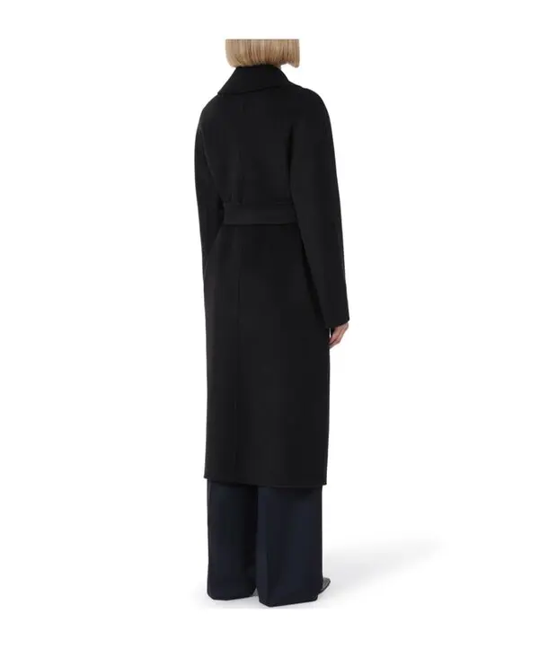 Max Mara Cles Belted Coat - Black