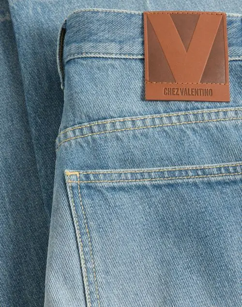Valentino Garavani Logo Patch Classic Jeans