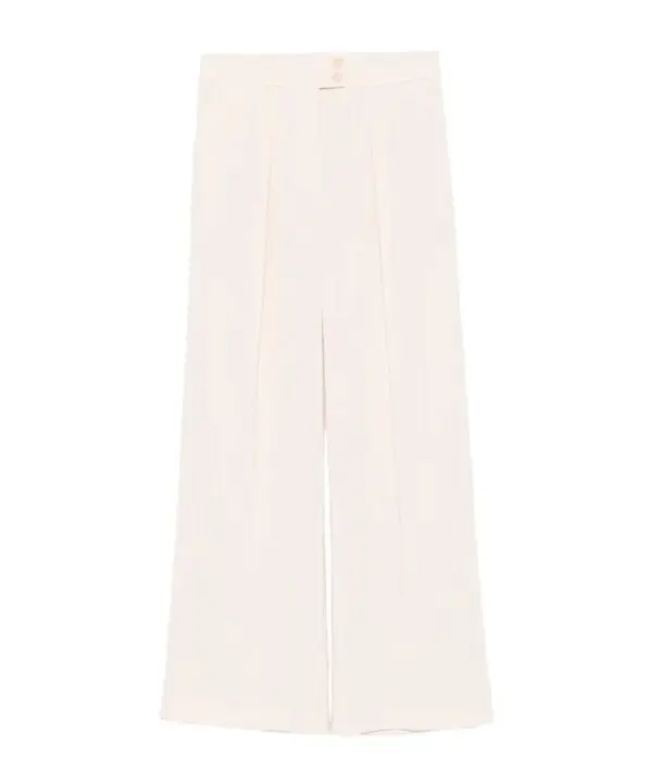Patrizia Pepe Pleated Wide-leg Trousers