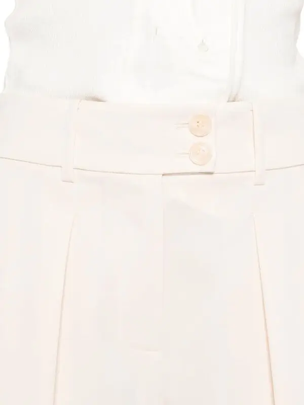 Patrizia Pepe Pleated Wide-leg Trousers