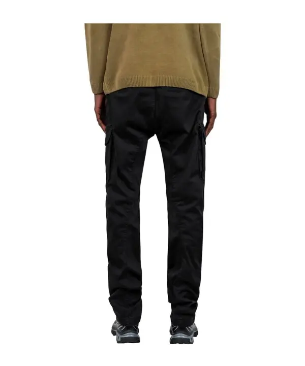 C.P. COMPANY Cargo Sateen Pants - Black