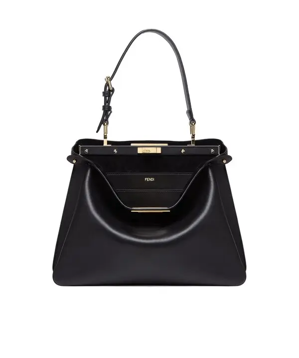 Fendi Peekaboo Soft Medium Tote Bag - Black