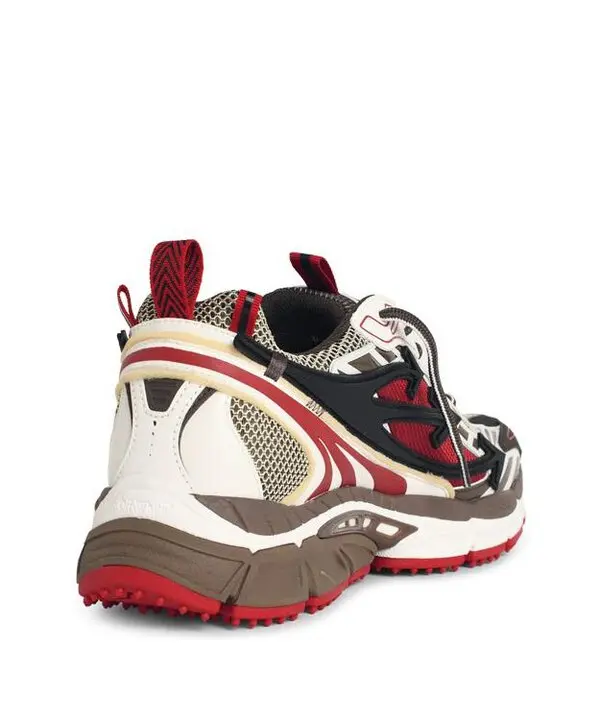 Off-White Be Right Back" Leather Blend Sneakers - Red