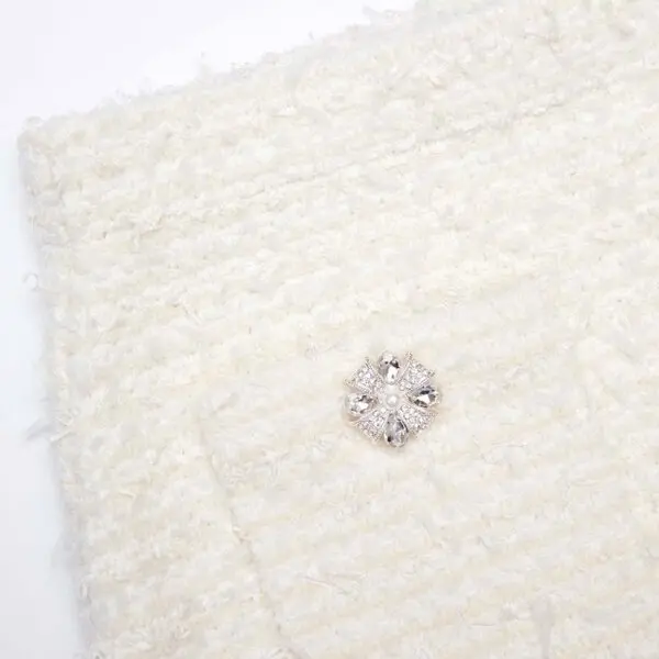 SELF-PORTRAIT Textured Knit Mini Skirt - Cream