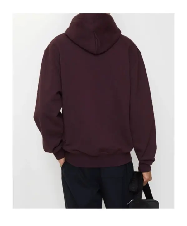 Burberry Checked Label Drawstring Hoodie