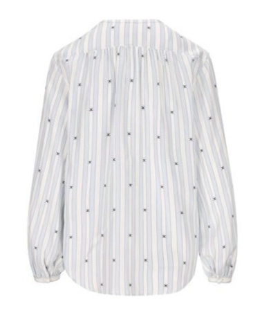 Celine Romy Striped Silk Blouse