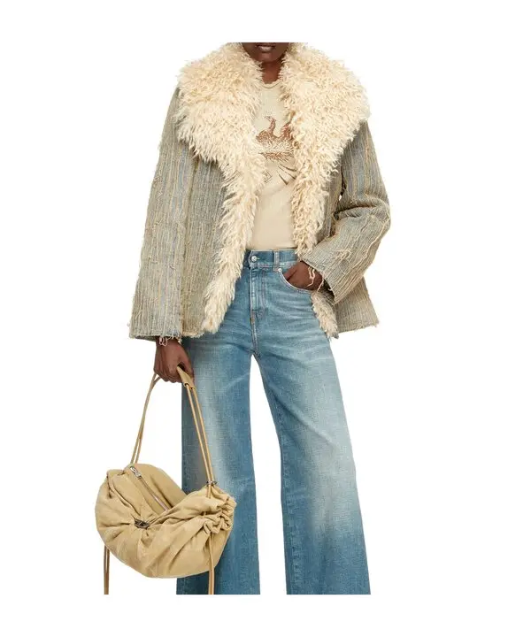 DIESEL® De-aconic-s Jacket With Fur Trim