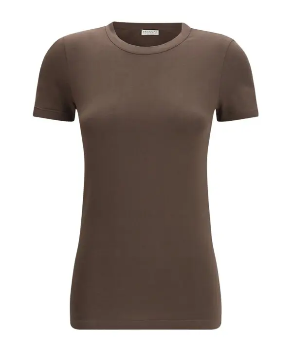 Brunello Cucinelli Round-neck T-shirt - Brown