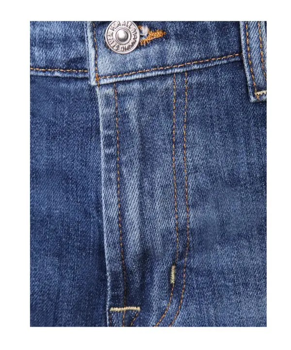 7 For All Mankind Straight Leg Jeans - Blue