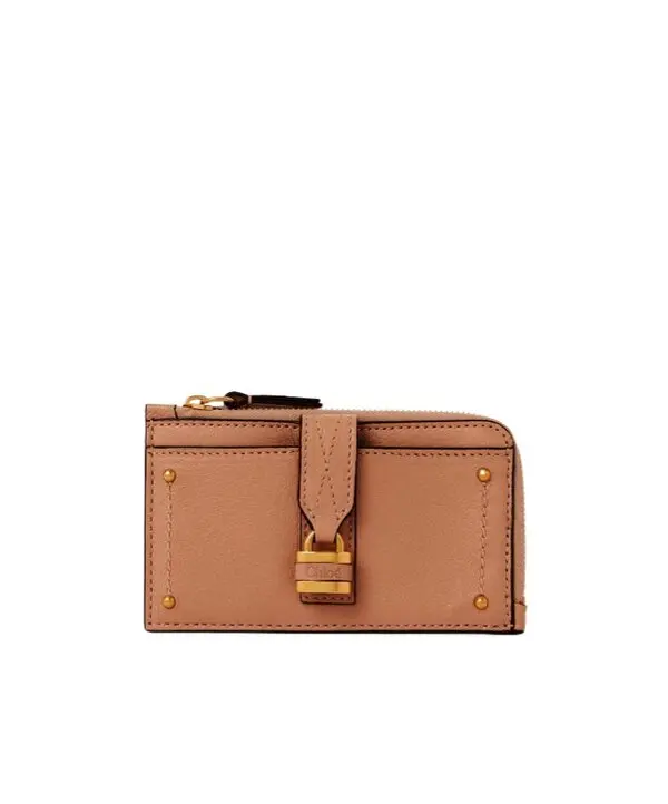 Chloé Paddington Small Card Holder - Mustang Brown