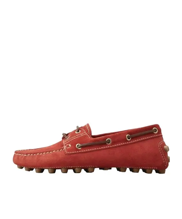 TOD'S Boat Gommino Bubble Flat - Red
