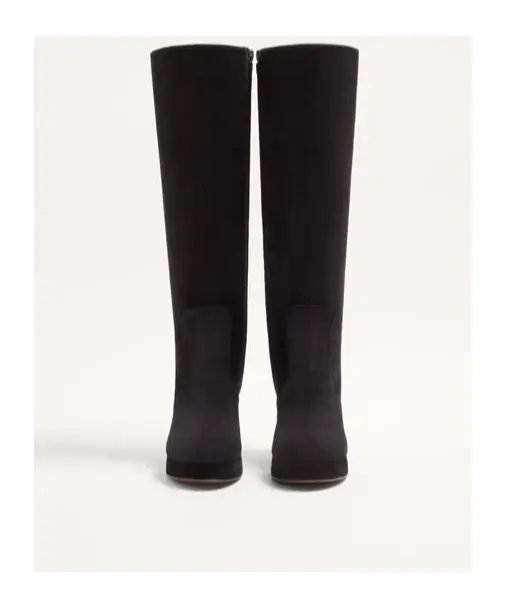 Valentino Garavani Fawcette Platform Boot In Crust Leather 90mm