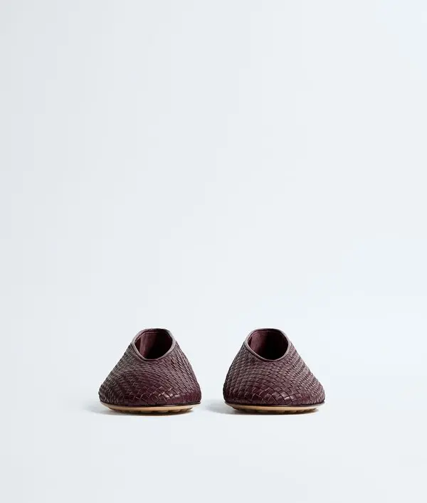Bottega Veneta Ballerina Flats - Deep Reddish Brown