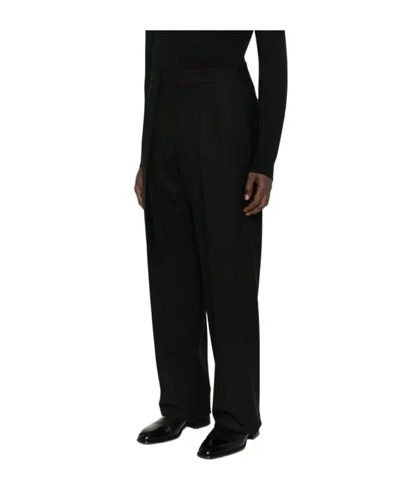 TOM FORD Pleated-front Trousers - Black