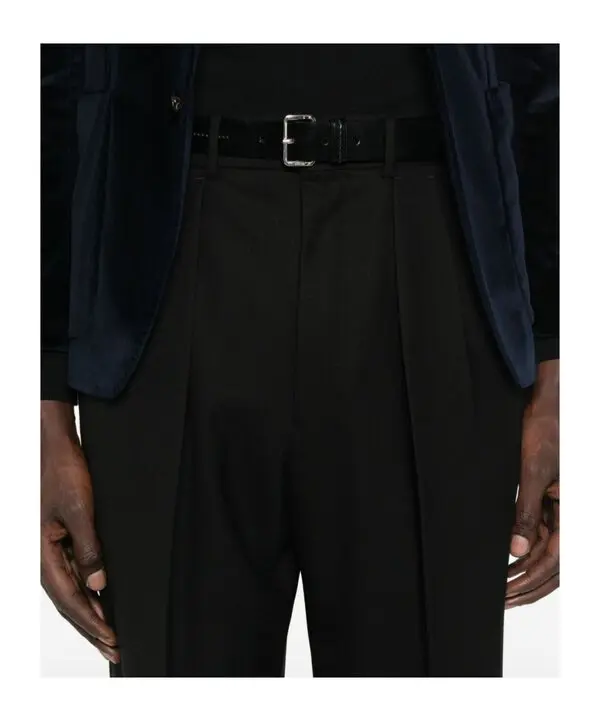 TOM FORD Pleated-front Trousers - Black