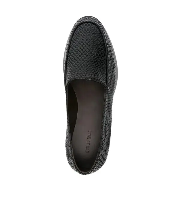 Fear Of God Embossed Leather Slip-on Loafers
