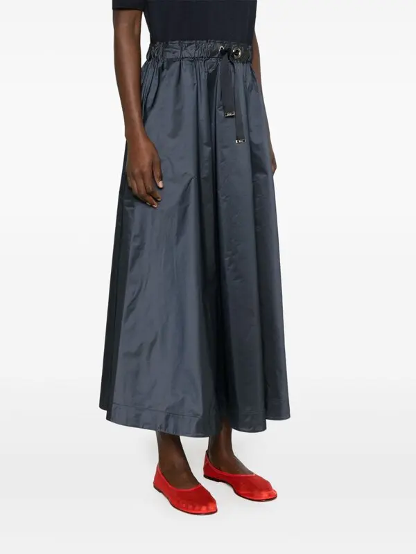 Herno Drawstring Waist Midi Dress - Black