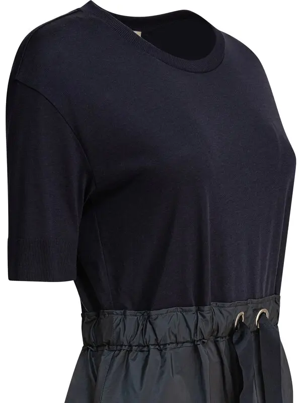 Herno Drawstring Waist Midi Dress