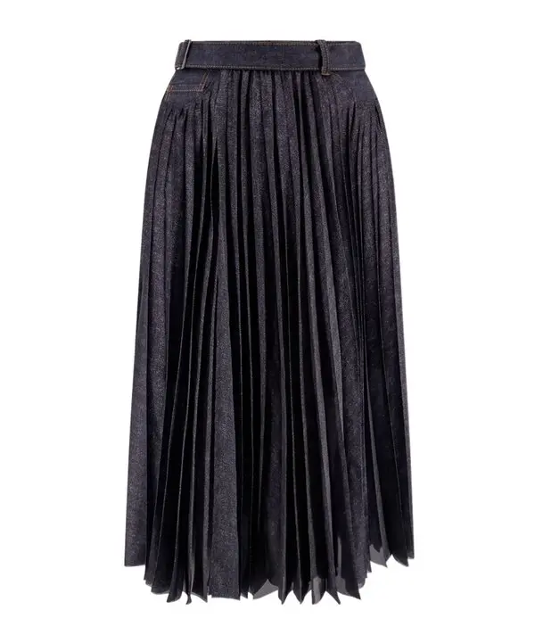 Sacai Pleated Midi Skirt