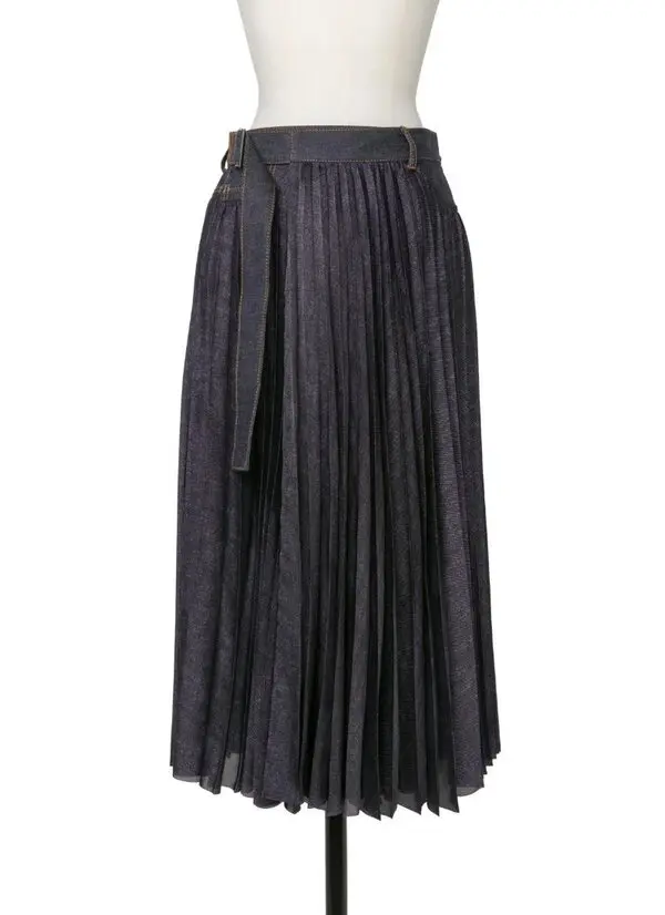 Sacai Pleated Midi Skirt