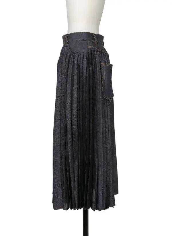 Sacai Pleated Midi Skirt