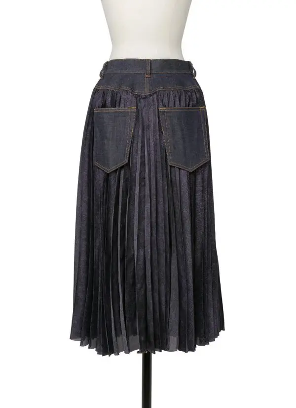 Sacai Pleated Midi Skirt