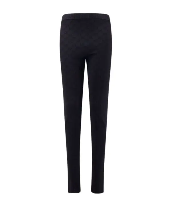 Gucci Allover Gg Motif Stretched Leggings - Black