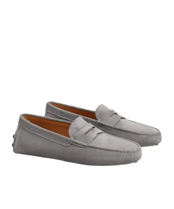TOD'S Gommino Driving Loafers - Grey