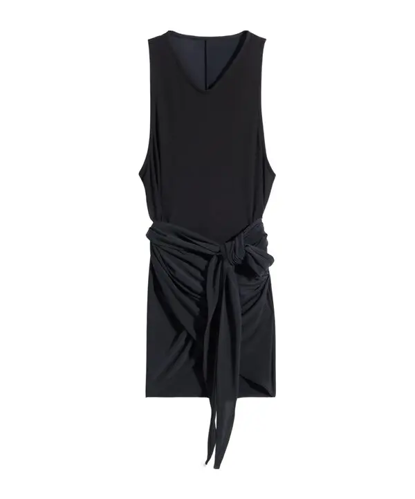 LEMAIRE Draped Wrap Top - Charcoal