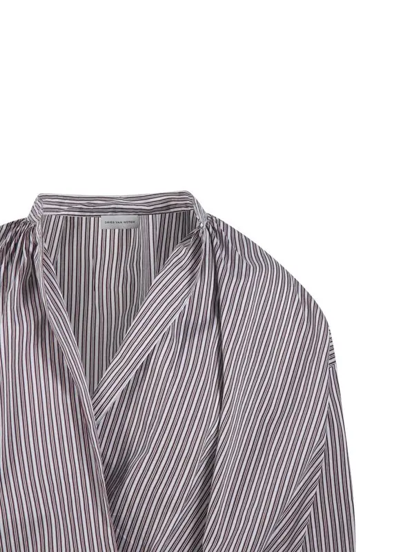Dries Van Noten Striped Long Sleeve Shirt