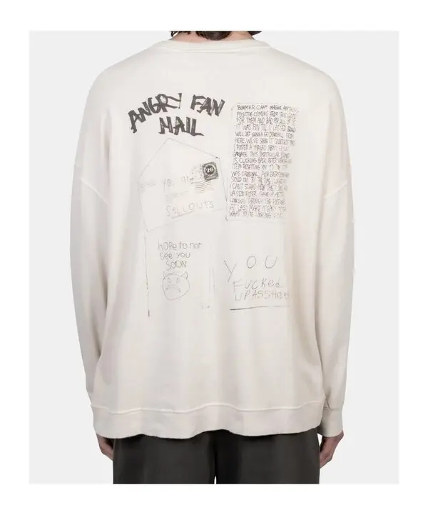 Our Legacy Angry Fan Mail Oversized Sweatshirt - No
