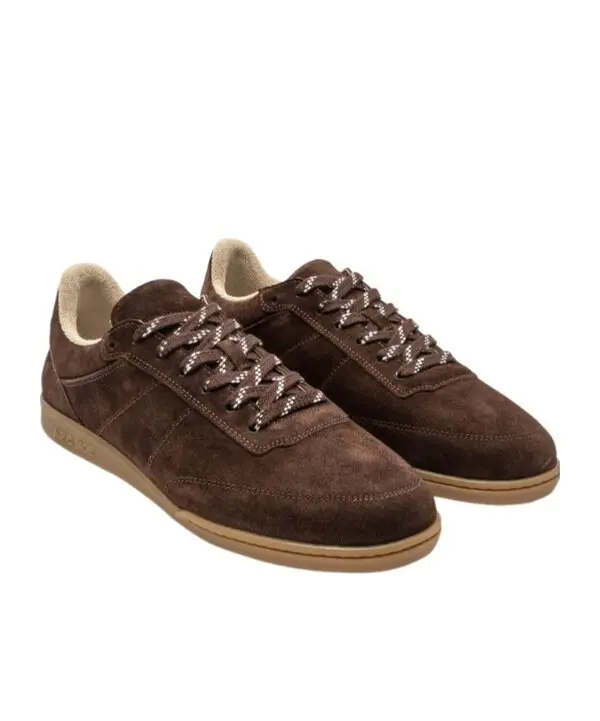 A.p.c. Round Toe Lace Up Sneakers - Chocolate-colored
