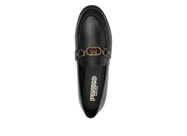 Pinko Round-toe Loafers With Horsebit Detailing