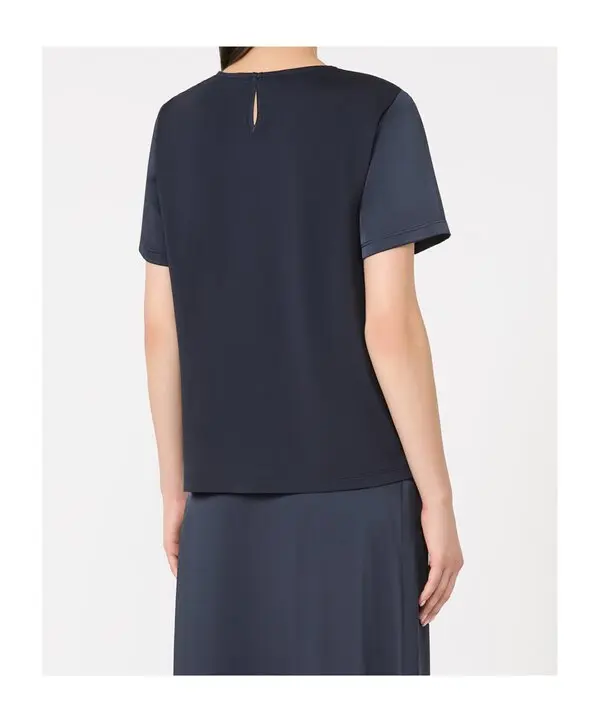 Max Mara Gilbert Satin Crewneck T-shirt