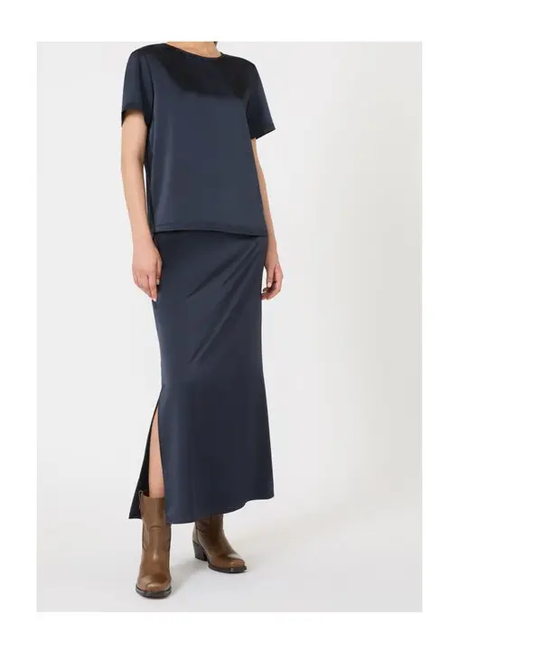 Max Mara Gilbert Satin Crewneck T-shirt