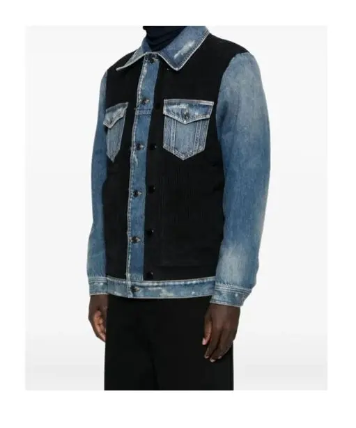 Dolce & Gabbana Corduroy And Denim Jacket
