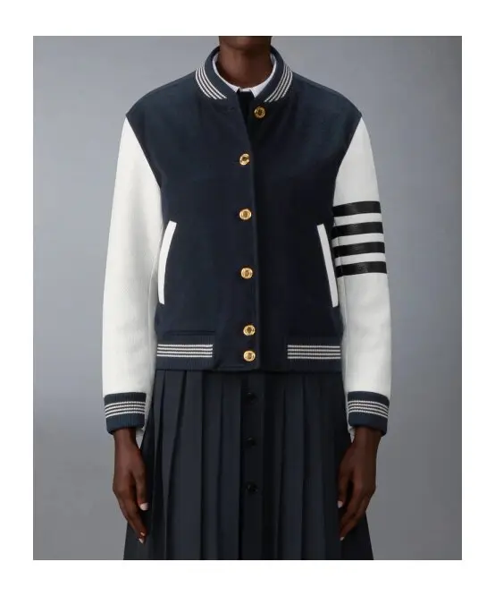 Thom Browne 4 Bar" Bomber Jacket