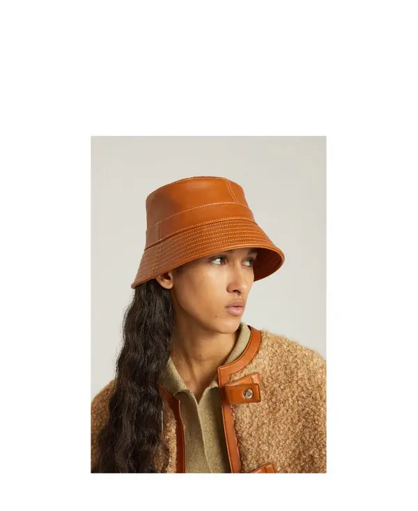 Loro Piana Bucket Hat With Logo And Sewing Details