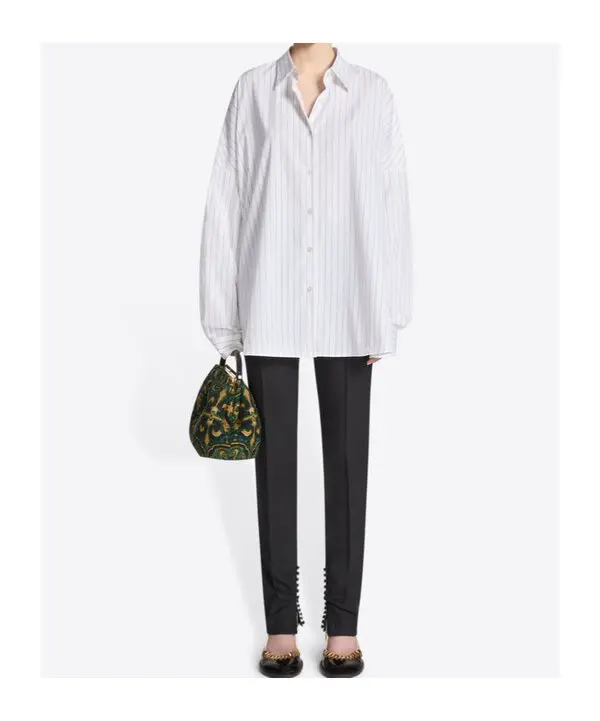 Dries Van Noten Striped Long Sleeve Shirt