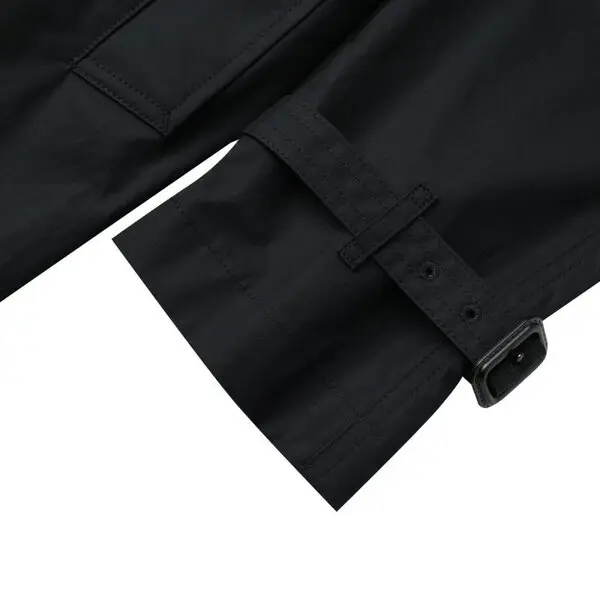 Burberry Long Sleeve Double Breasted Coat With Hood