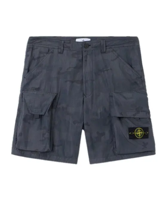 Stone Island Logo Patch Bermuda Shorts