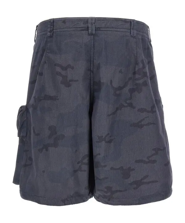 Stone Island Logo Patch Bermuda Shorts
