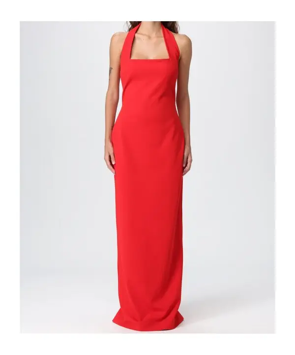 Solace London Square Neck Halter Maxi Dress