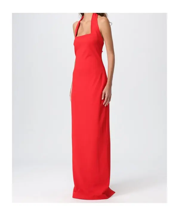 Solace London Square Neck Halter Maxi Dress